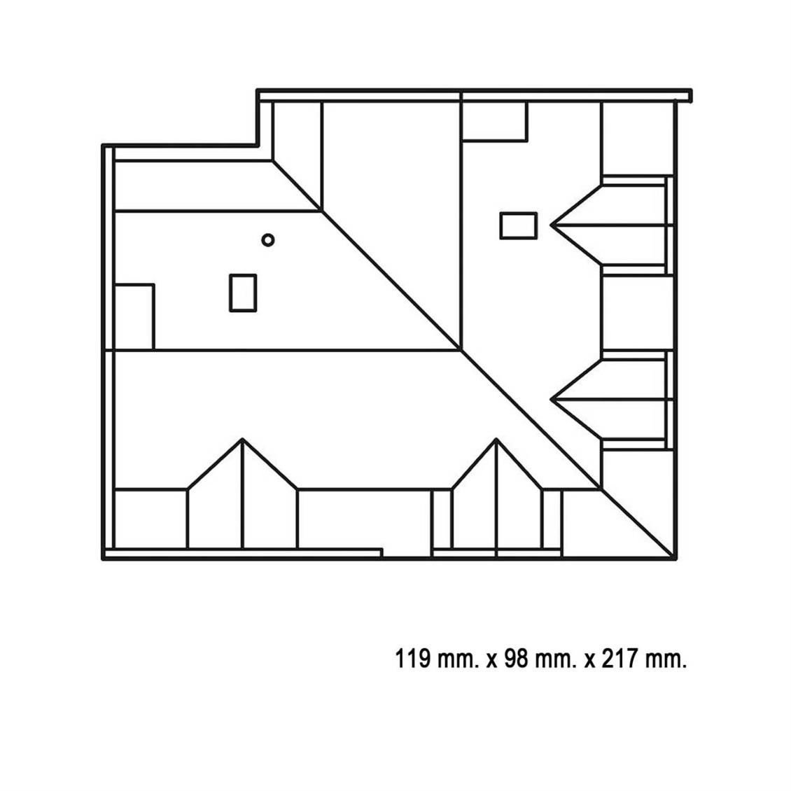 FALLER, Faller 130916 1/87 Blok Başı Bina Demonte Plastik Maketi,
