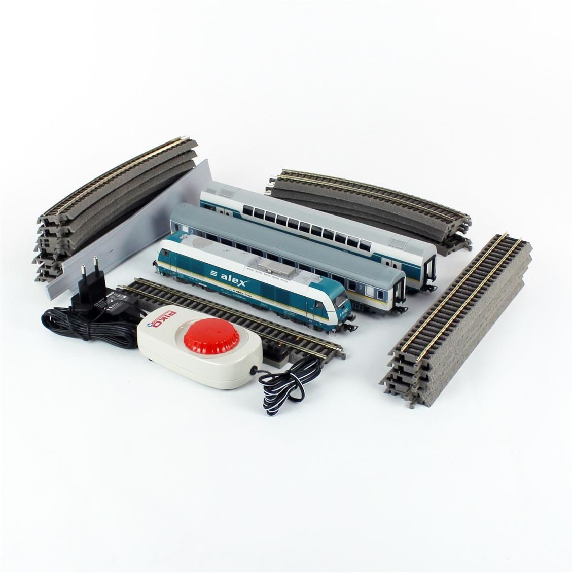 PİKO, Starter Set “Alex” Hercules Diesel loco w. 2 passenger cars, PIKO ...