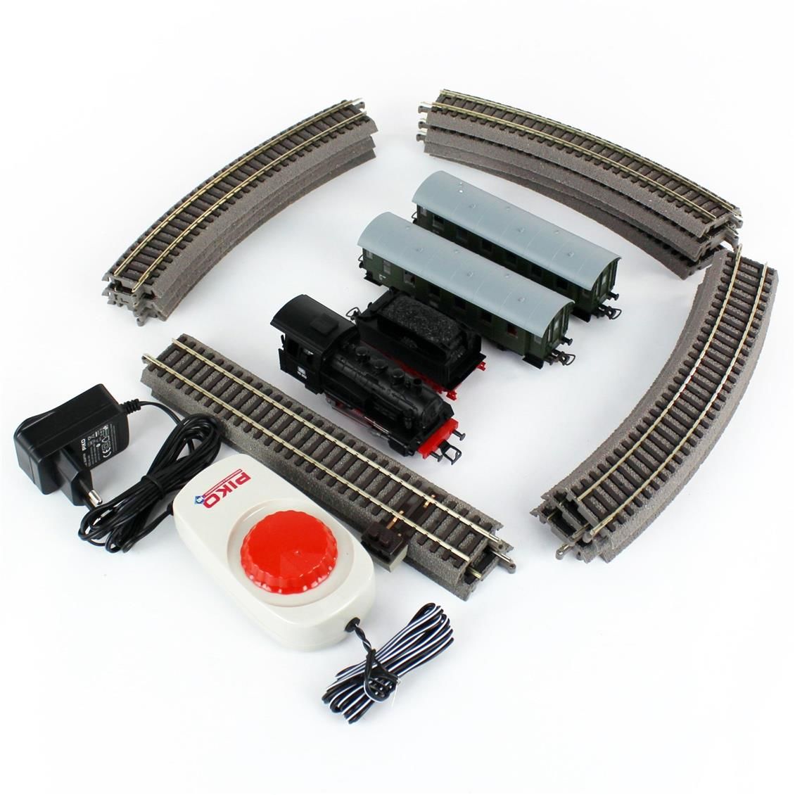 PİKO, Starter Set Passenger Train DB with Steam loco + tender, PIKO A ...