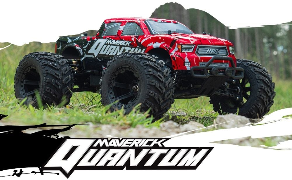 MAVERICK, QUANTUM MT 1/10 RED MONSTER TRUCK,