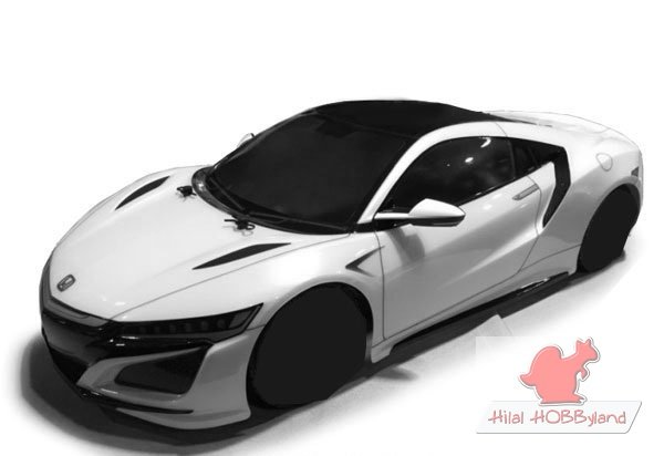 TAMİYA, 1/10 Tamiya Honda Acura NSX 190 mm Boyasız Şeffaf Kaporta,